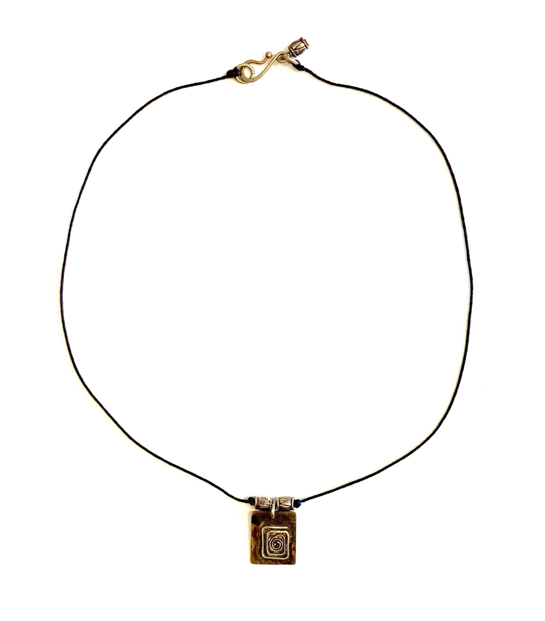 Greca Necklace Artisan Made from Oaxaca and Chiapas Mexico Fair Trade VERIFIED Abrazo Style